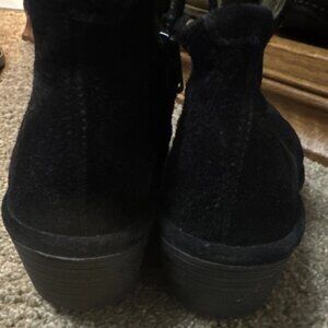 Fly London | Shoes | Fly London Black Suede Zip Ankle Boot Sz 8539 ...